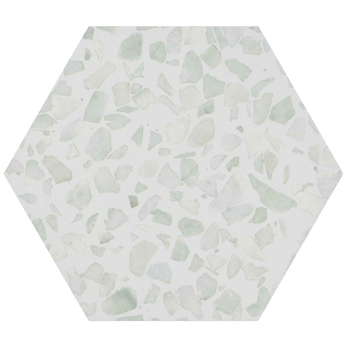 Bond Tile Jurassic Hex 9" Terrazzo Look Porcelain Floor & Wall Tile (8. ...
