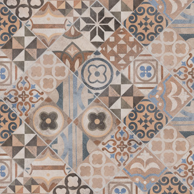 Merola Tile Cazorla Deco 12" x 12" Porcelain Patterned Singular Floor ...