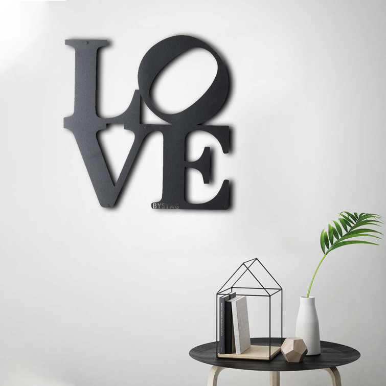 Latitude Run Metal Typography Wall Decor | Wayfair.co.uk