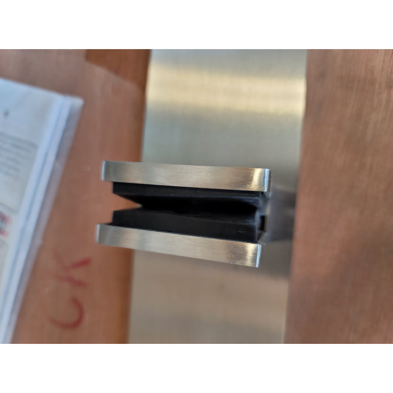 AMS Fireplace Modern Free Standing Clear Glass Fireplace Screen with ...