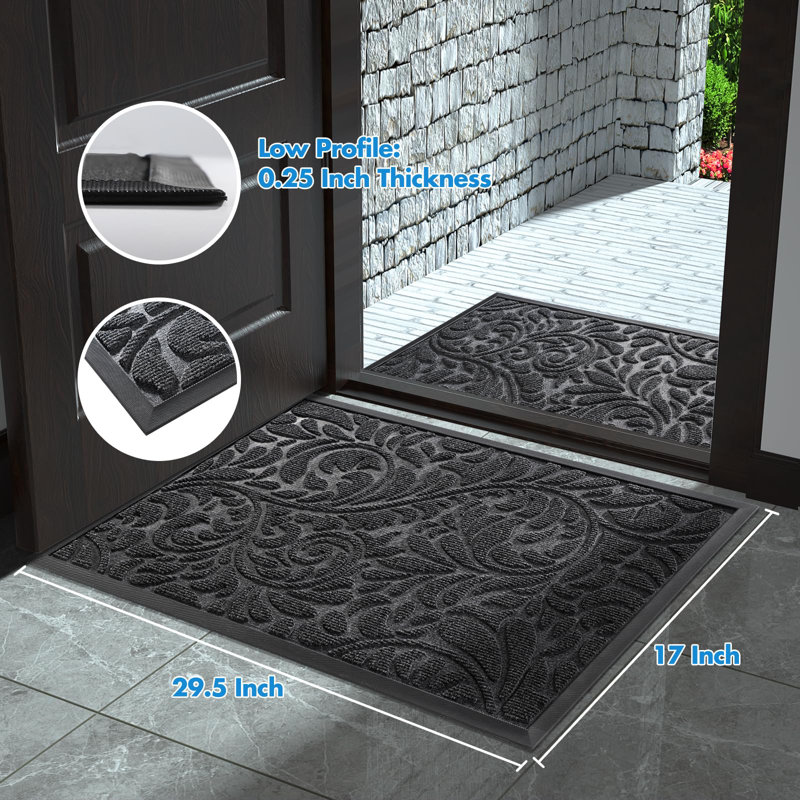 Lark Manor™ Sturdy Door Mat, Heavy Duty Front Welcome Mats For Home ...