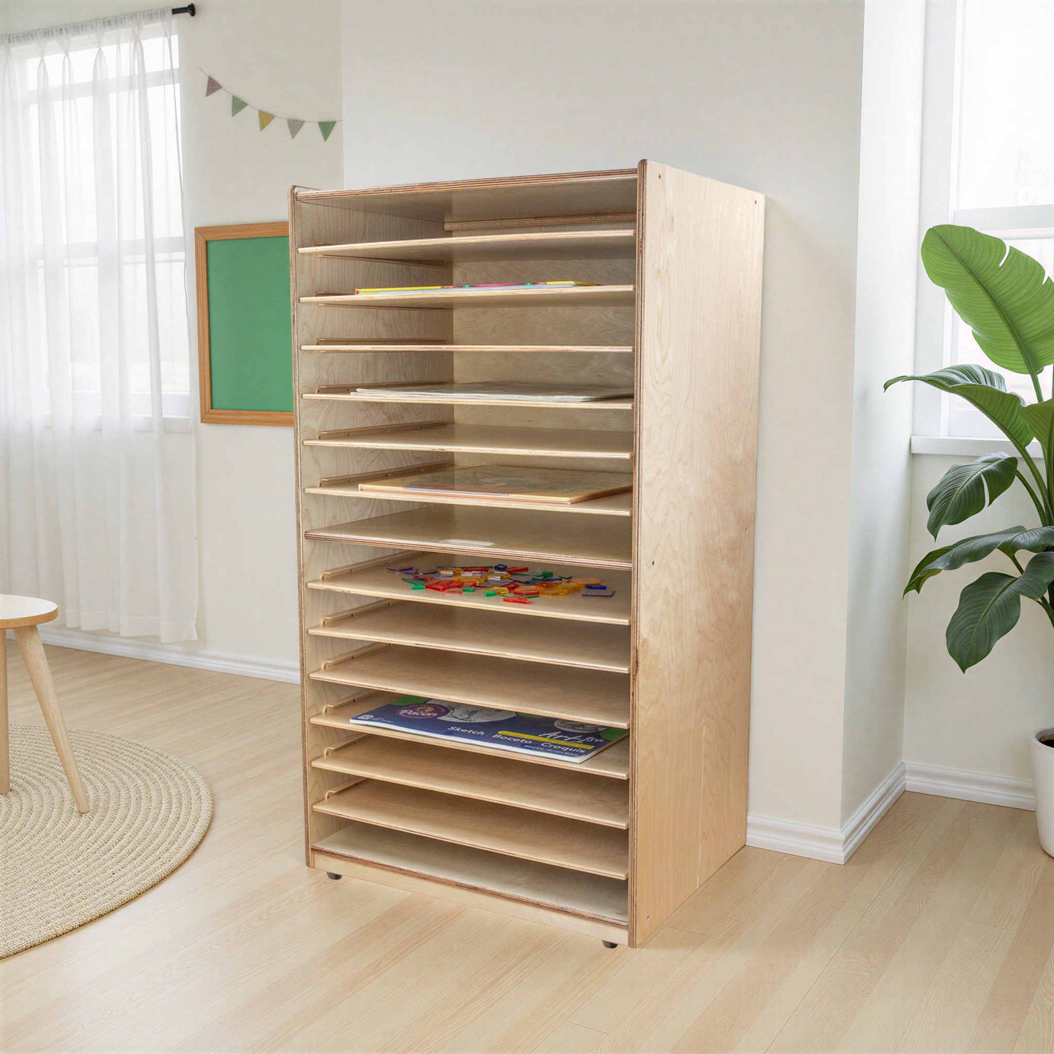 Wood Designs Puzzle and Paper Storage Center | Wayfair