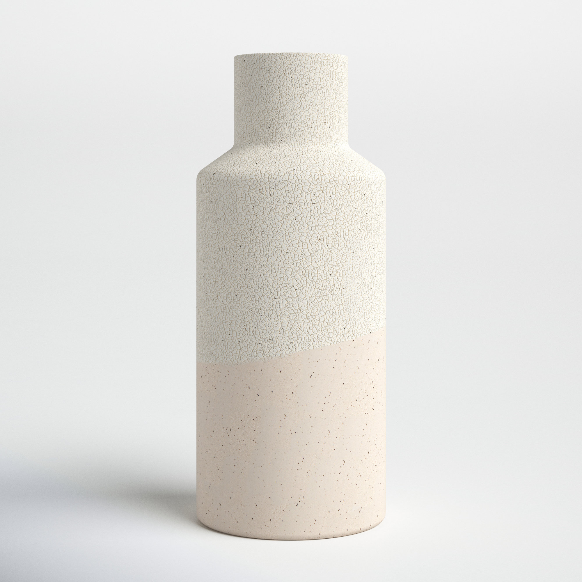 Joss & Main Jennifer Cream Ceramic Table Vase | Joss & Main