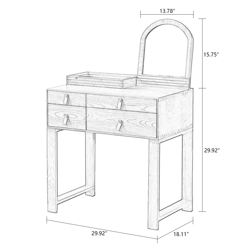 Hokku Designs Marcario Vanity | Wayfair