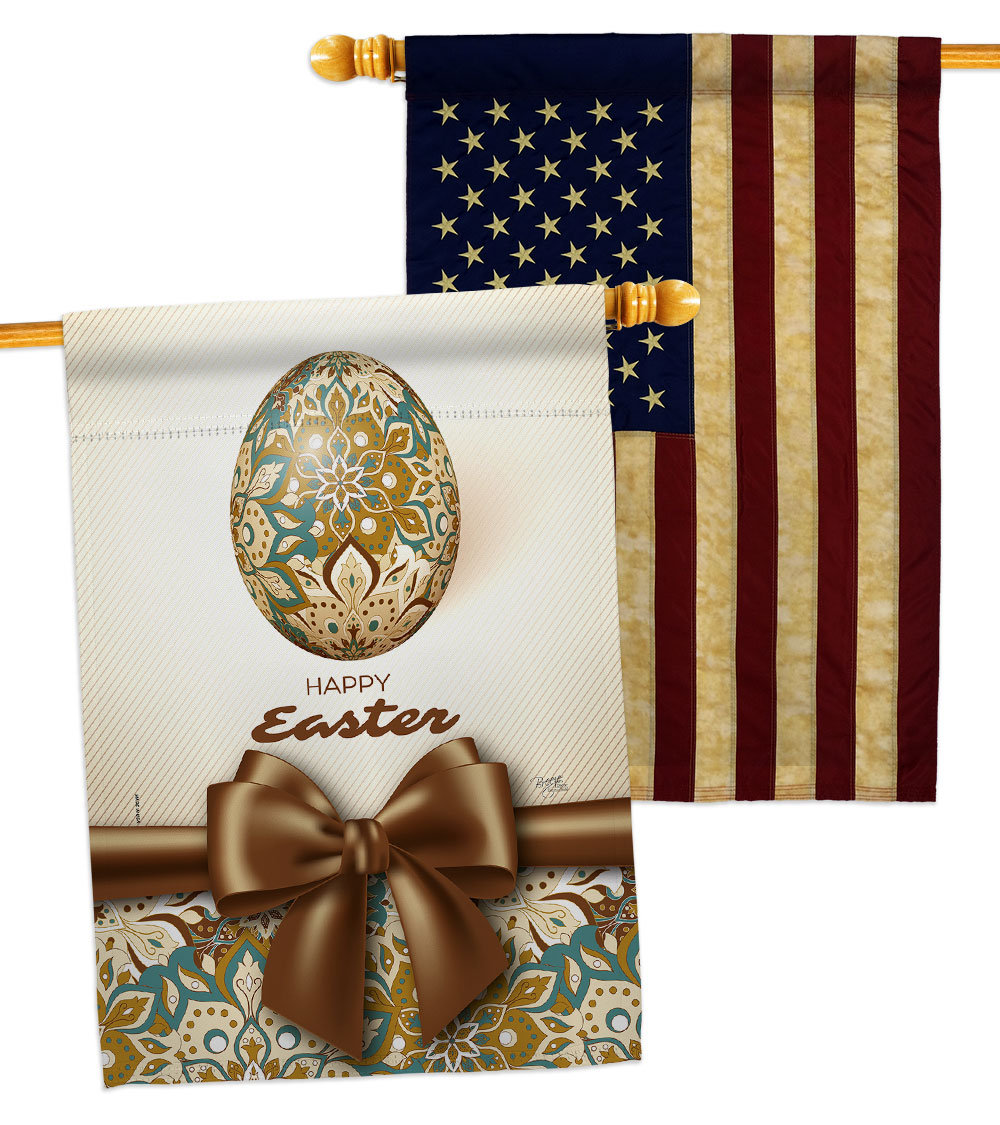 Breeze Decor Easter Faberge Egg 2-Sided Polyester 40 x 28 in. House ...