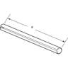 Prime-Line 60 in. White Plastic Shower Rod Cover (Single Pack) | Wayfair