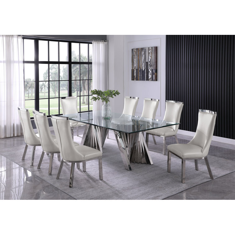 Best Quality Furniture 9 - Piece Double Pedestal Dining Set | Wayfair