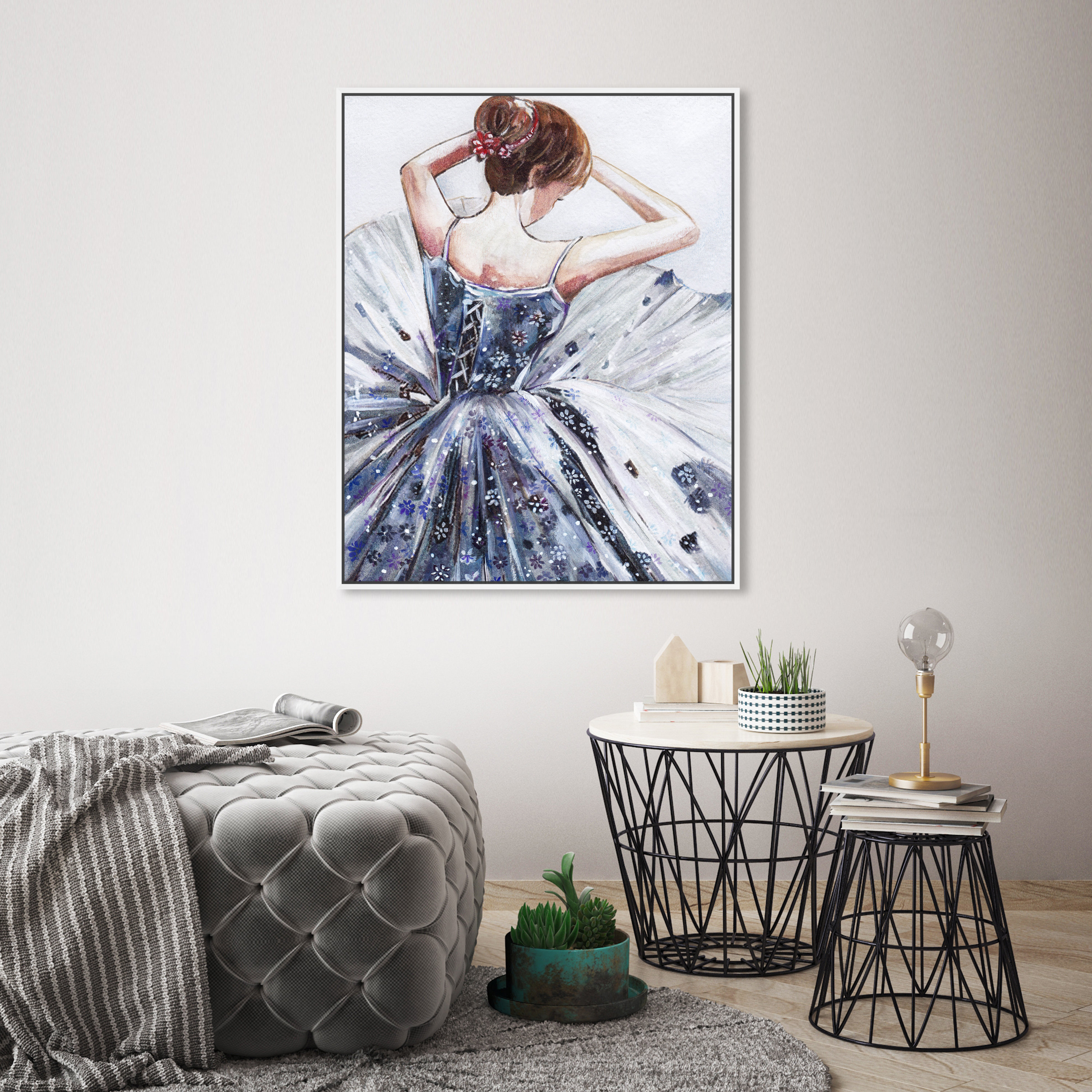 Oliver Gal Princess, Glam Ballerina Dress Modern Blue " Princess " by ...