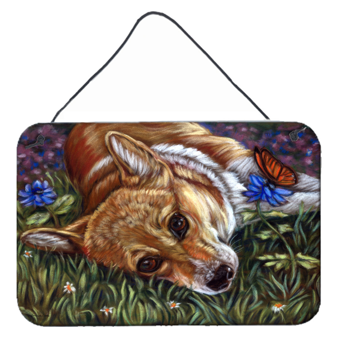 Caroline's Treasures Corgi Pastel Butterfly by Lyn Cook Painting Print ...