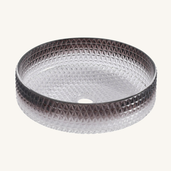Tech Cube Glass Basin Circular Vessel Bathroom Basin, Bathroom ...