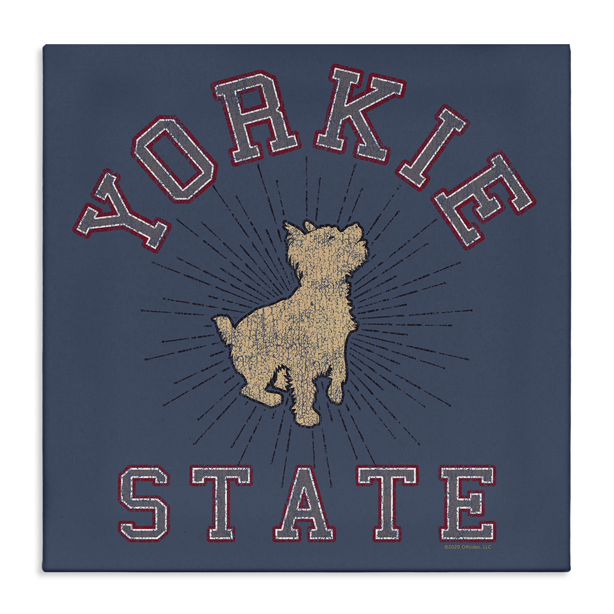 Lark Manor™ Varsity Yorkie State Canvas Wall Art by Spirit Animals/Life ...