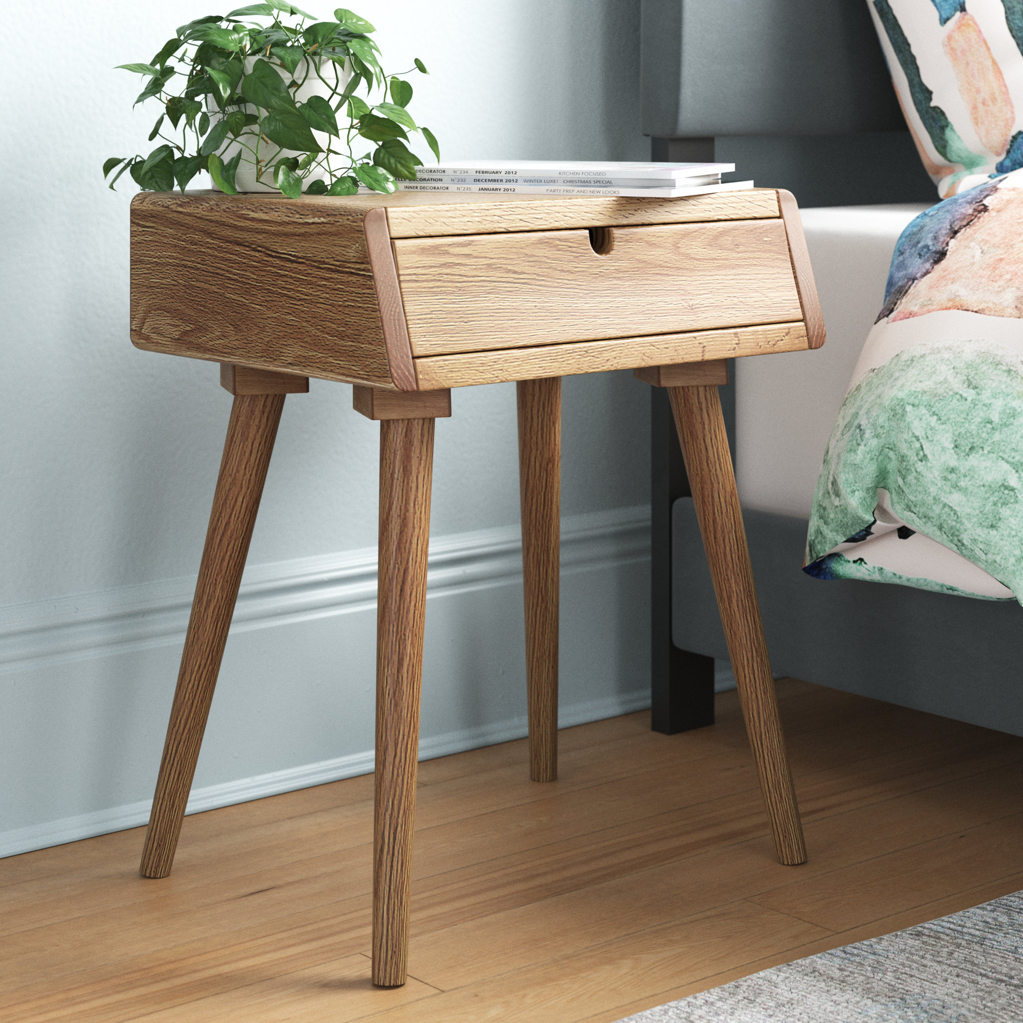 Trule Evins 1 Drawer End Tables & Reviews | Wayfair