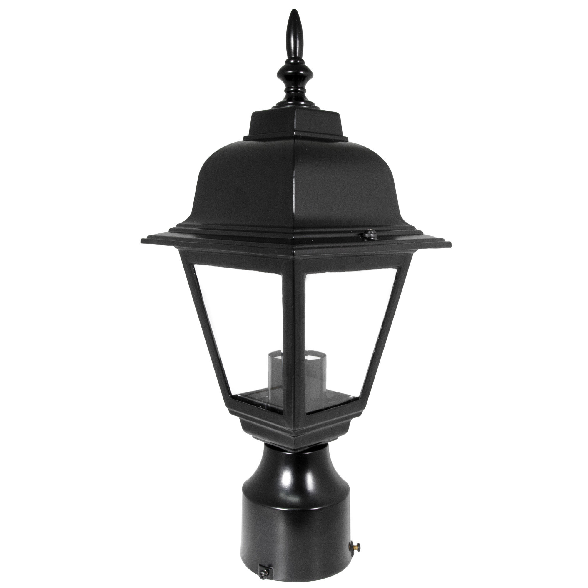Design House Outdoor Lamp Post and Light with Traditional Clear Glass ...