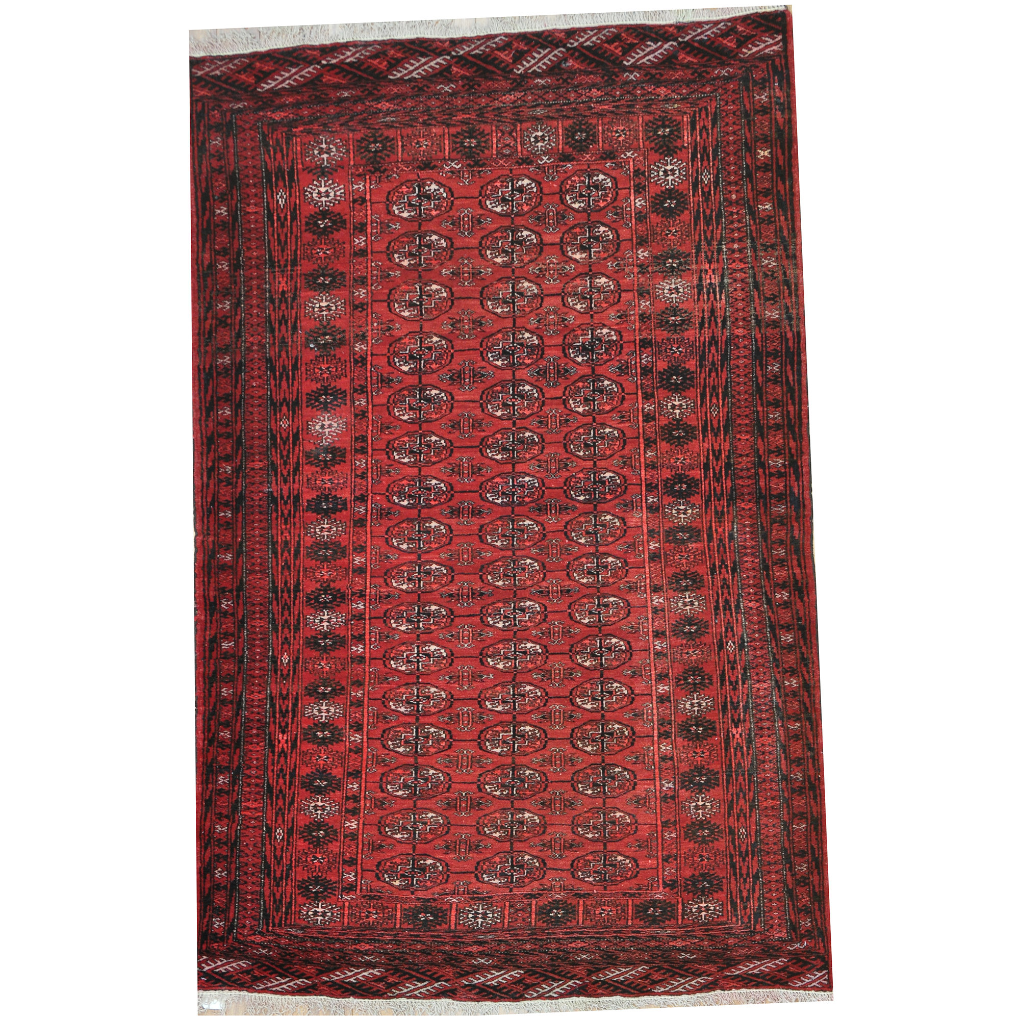 Canora Grey Dekendra Hand-Knotted Antique Turkoman Wool Rug | Wayfair