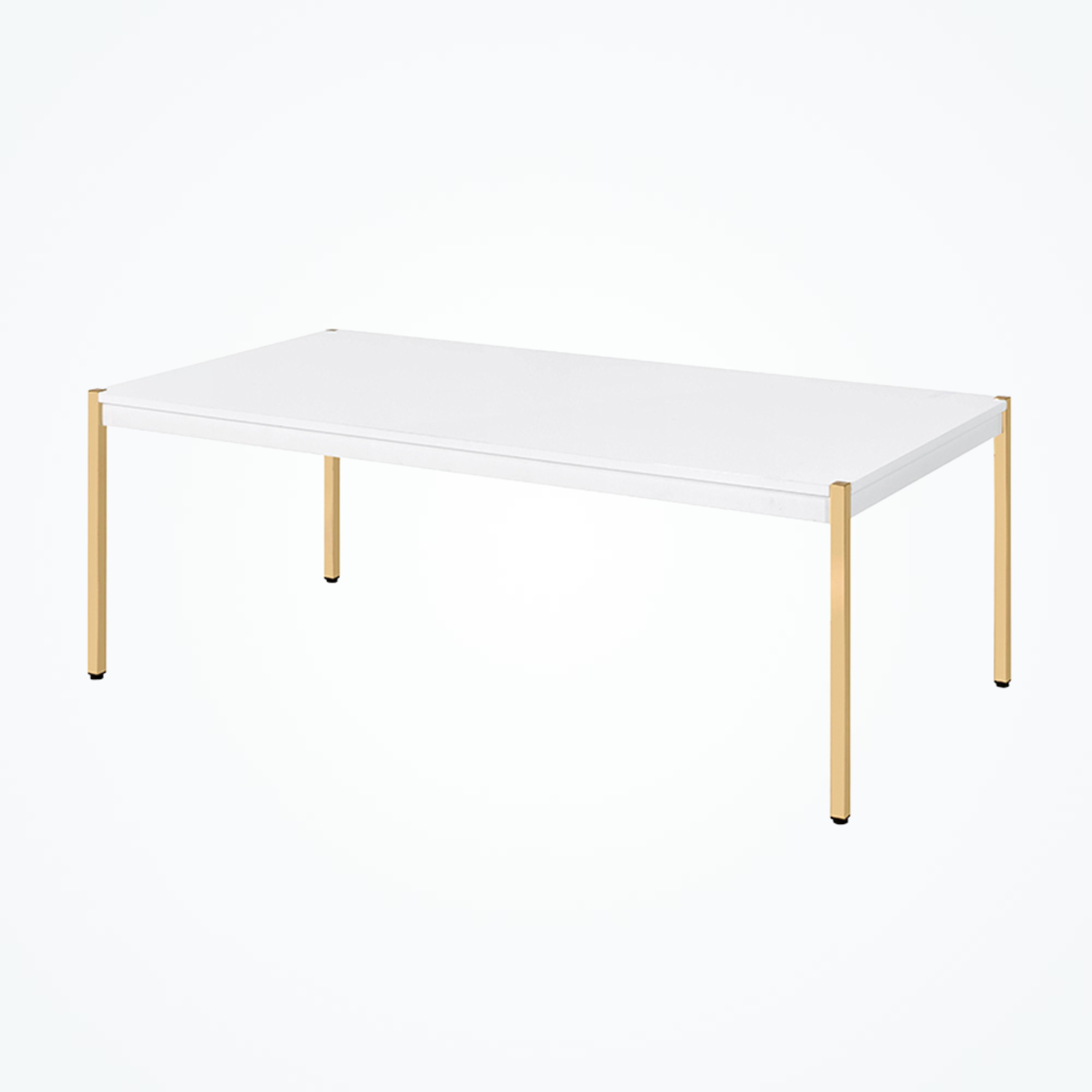 Mercer41 Gully Coffee Table with White & Gold Finish | Wayfair