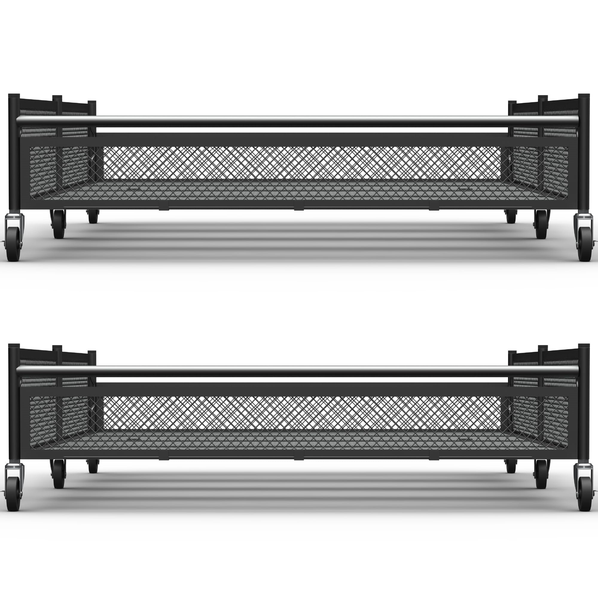 Hokku Designs Under Bed Storage Rack With Wheels, 31.5" X 23.6",65L,(2 ...