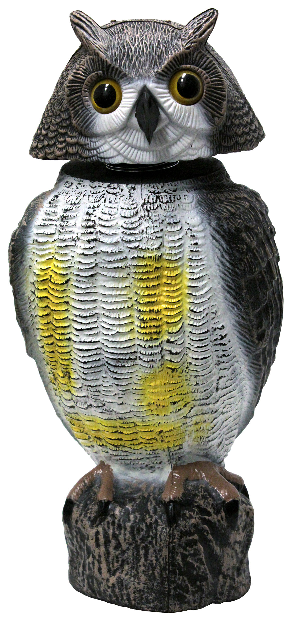 Millwood Pines Garden Owl Decoy - Swivel Head - 17.25" Tall - Wayfair ...