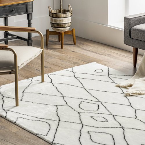 Union Rustic Machine Washable Black Area Rug & Reviews - Wayfair Canada