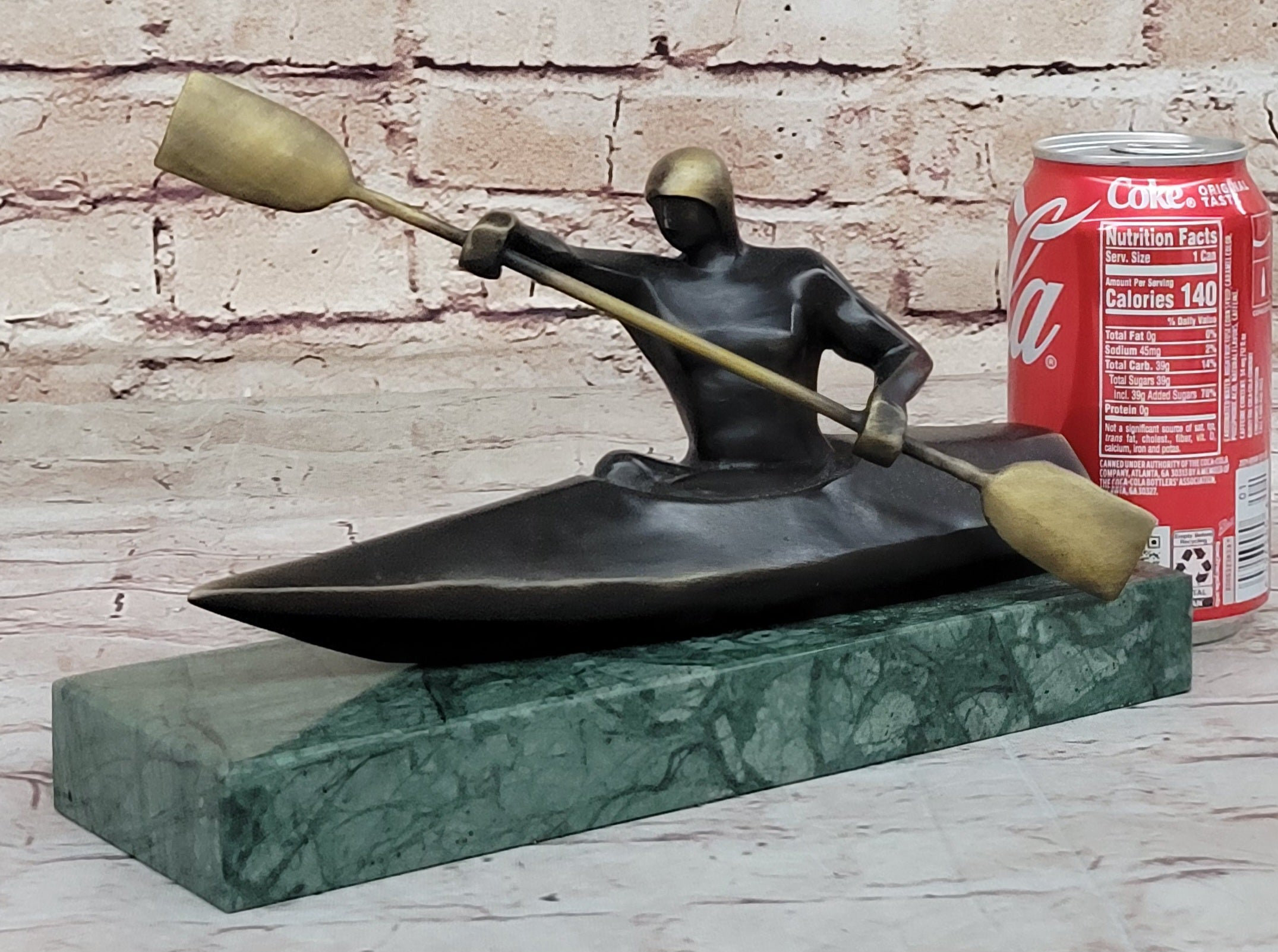 Longshore Tides Hot Cast Canoeing Trophy Bronze Sculpture by Mario Nick ...
