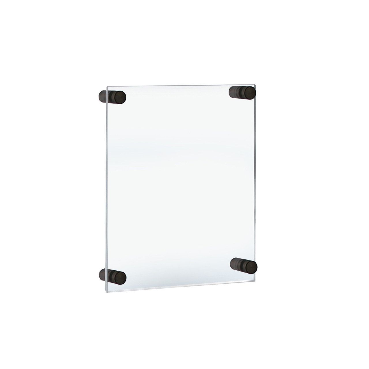 Azar Displays Floating Acrylic Wall Frame with Black Stand Off Caps: 17 ...