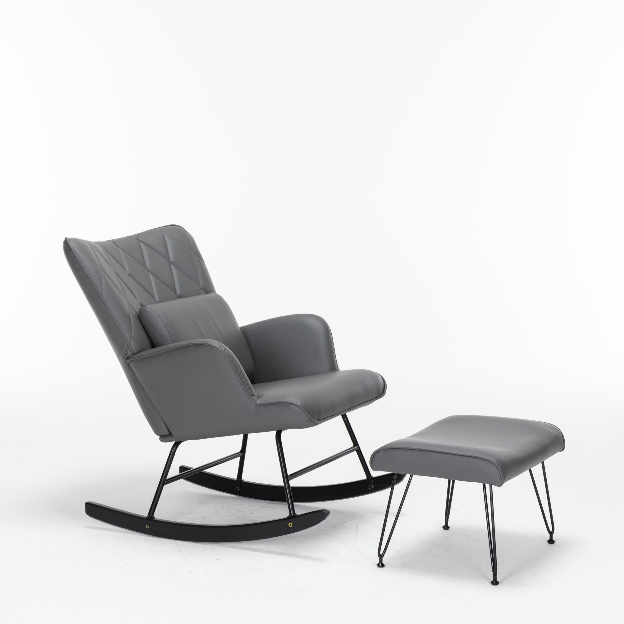 George Oliver Elegant rocking chair with footstool | Wayfair