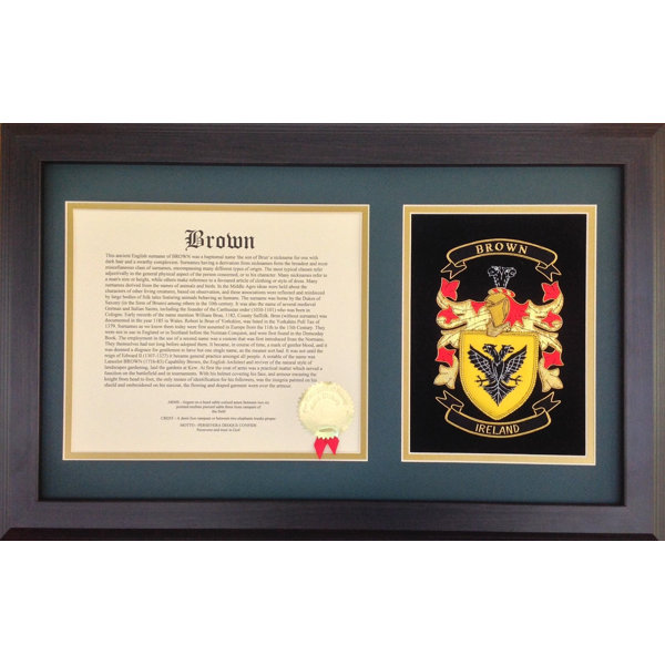 Peter Townsend's Irish Collection " Embroidery Family Coat Of Arms And ...