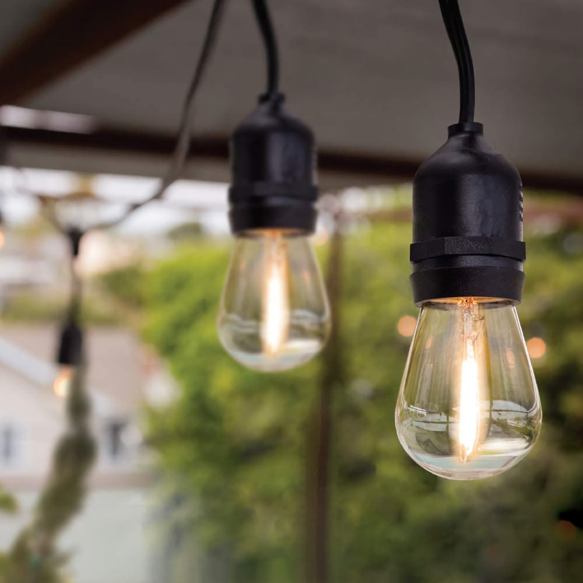 Arlmont & Co. Herodias 48FT 24-Bulb Outdoor Standard String Light ...
