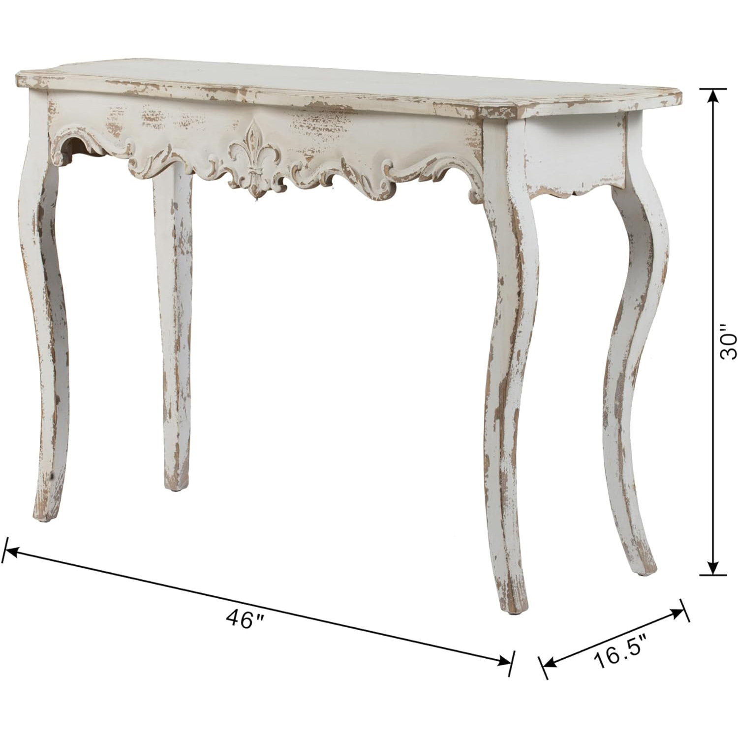 Ophelia & Co. Distressed Console Table, 46" Decorative Foyer Table ...