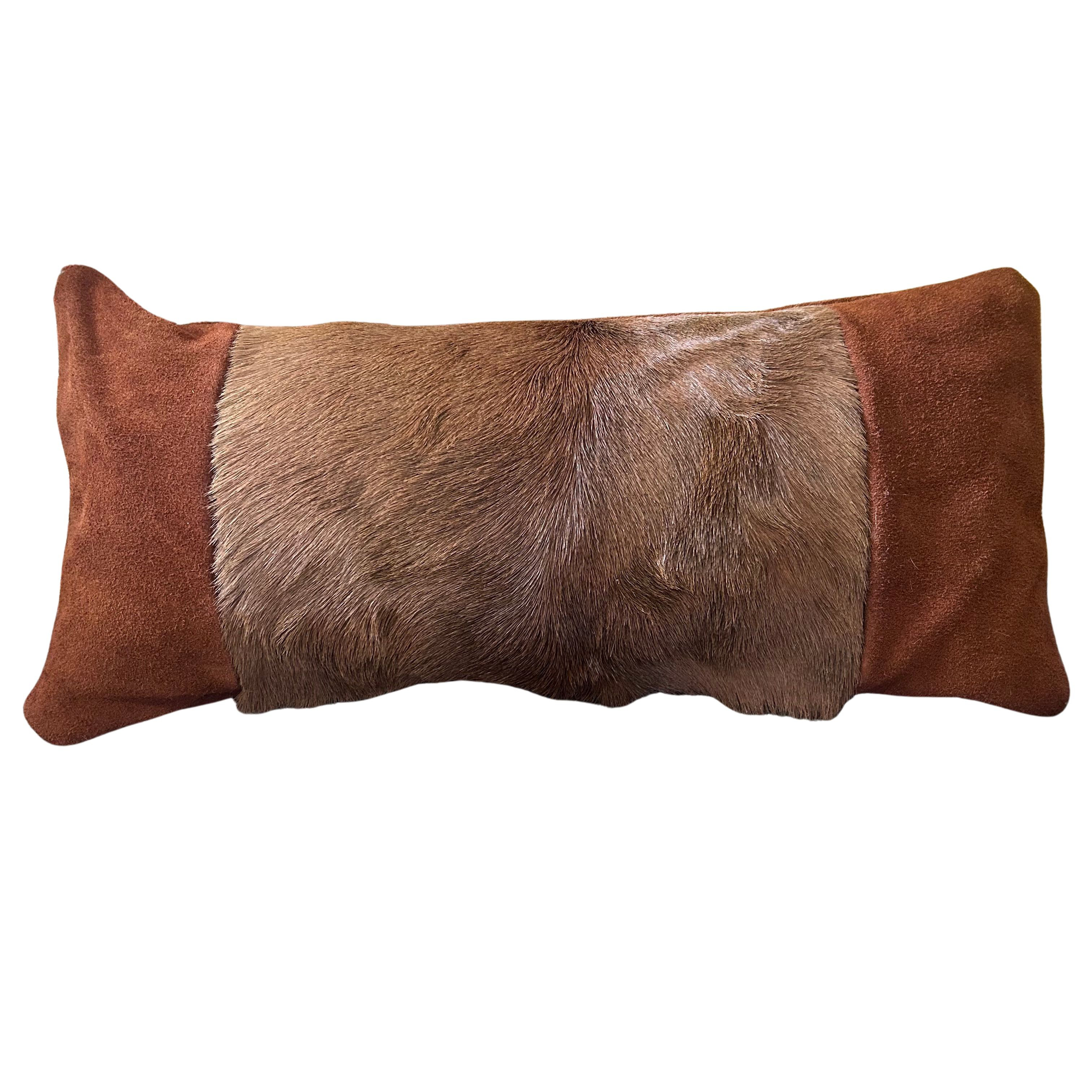 Cowhides USA Impala Skin Pillow Case (Suede Side And Backing) | Wayfair