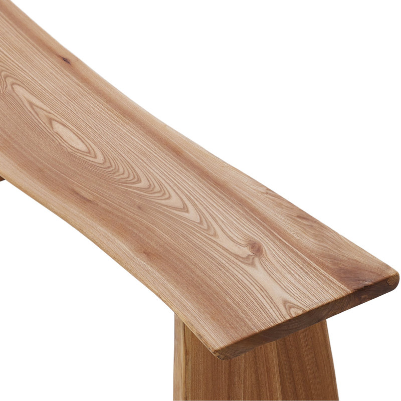 Millwood Pines Solid Wood Bench Accent Bench Farmhouse Dining Bench ...