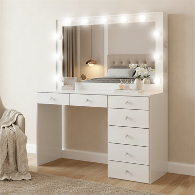 hollywood vanity table set