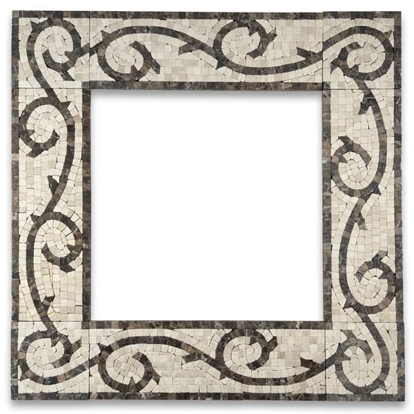Marble Online 25_Azalea Green 4X12 Marble Mosaic Border Listello Tile ...