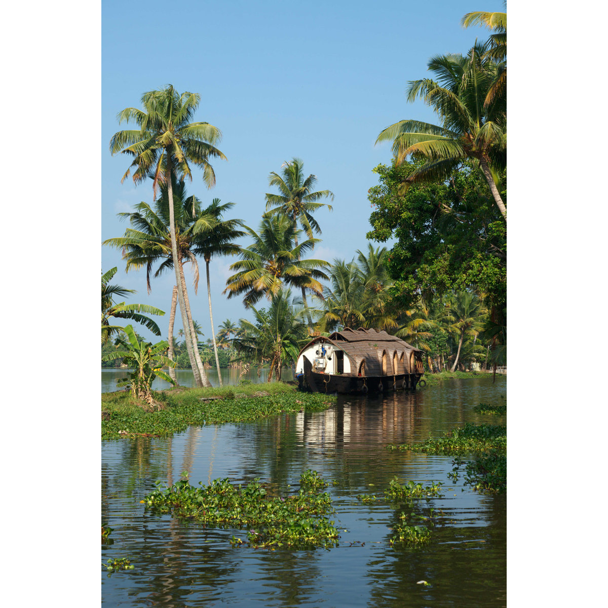 Bay Isle Home™ Houseboat on Kerala Backwaters, India - Wrapped Canvas ...