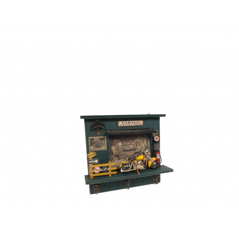 Williston Forge Jeriyah Metal Wall Organizer with Key Hooks | Wayfair