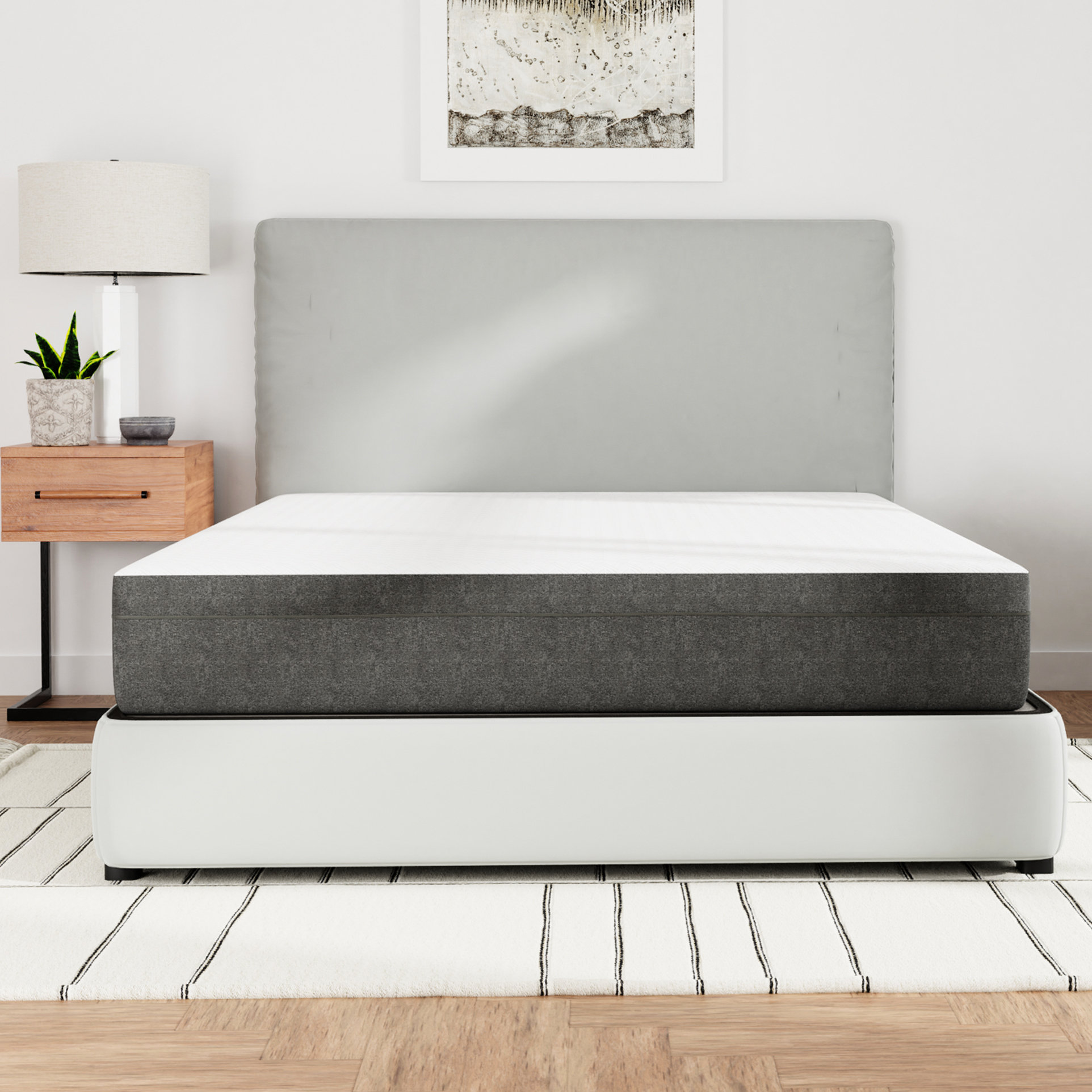 Ebern Designs 10" Memory Foam Mattress King With Gel And Edge Support ...