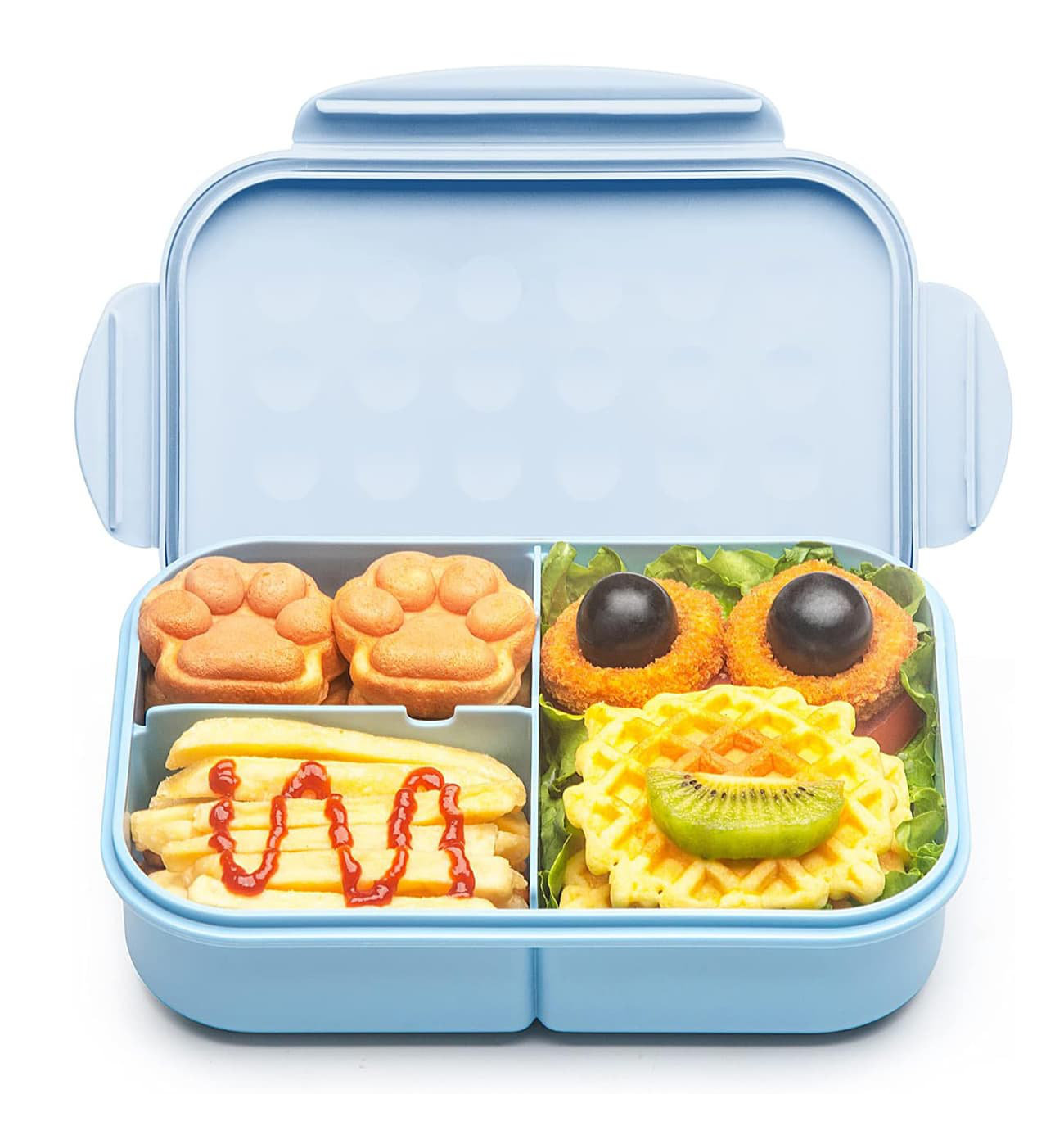Latitude Run® 1150ml Blue Bento Box for Kids - Ideal Leakproof Lunch ...