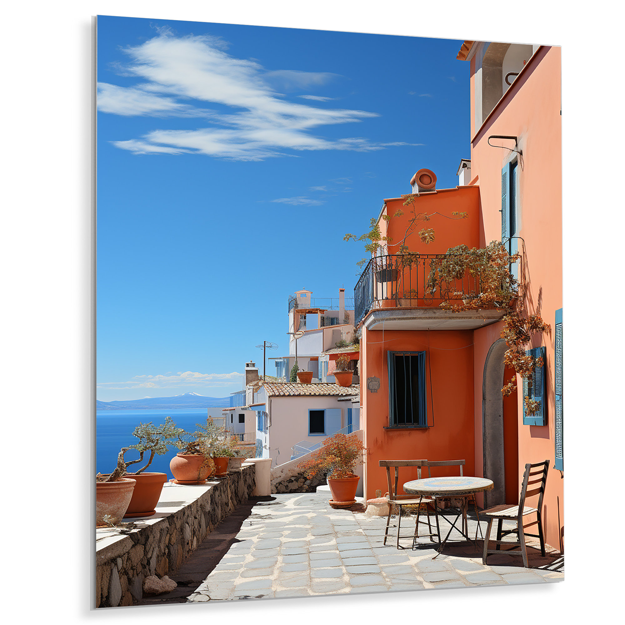 Latitude Run® Italy Terracotta Tones Fontanas II - Italy Metal Art ...