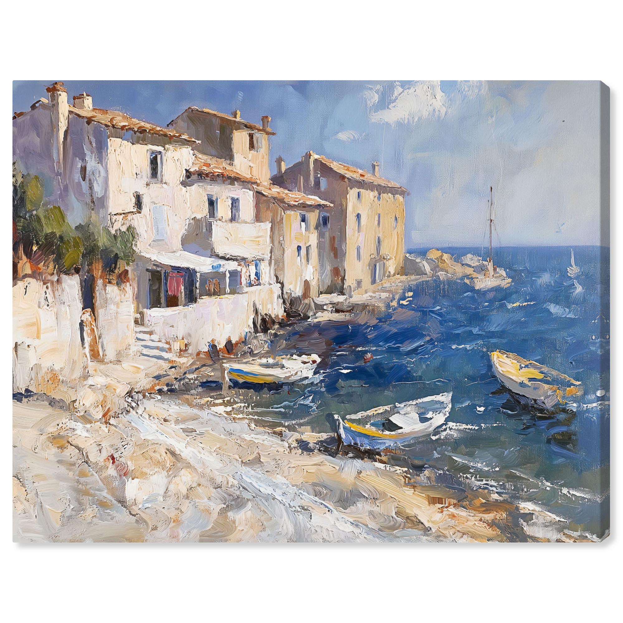 Art Remedy Harbor’s End Canvas Classic Landscapes by Art Remedy | Wayfair
