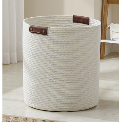 Gracie Oaks Cotton Rope Laundry Hamper & Reviews | Wayfair