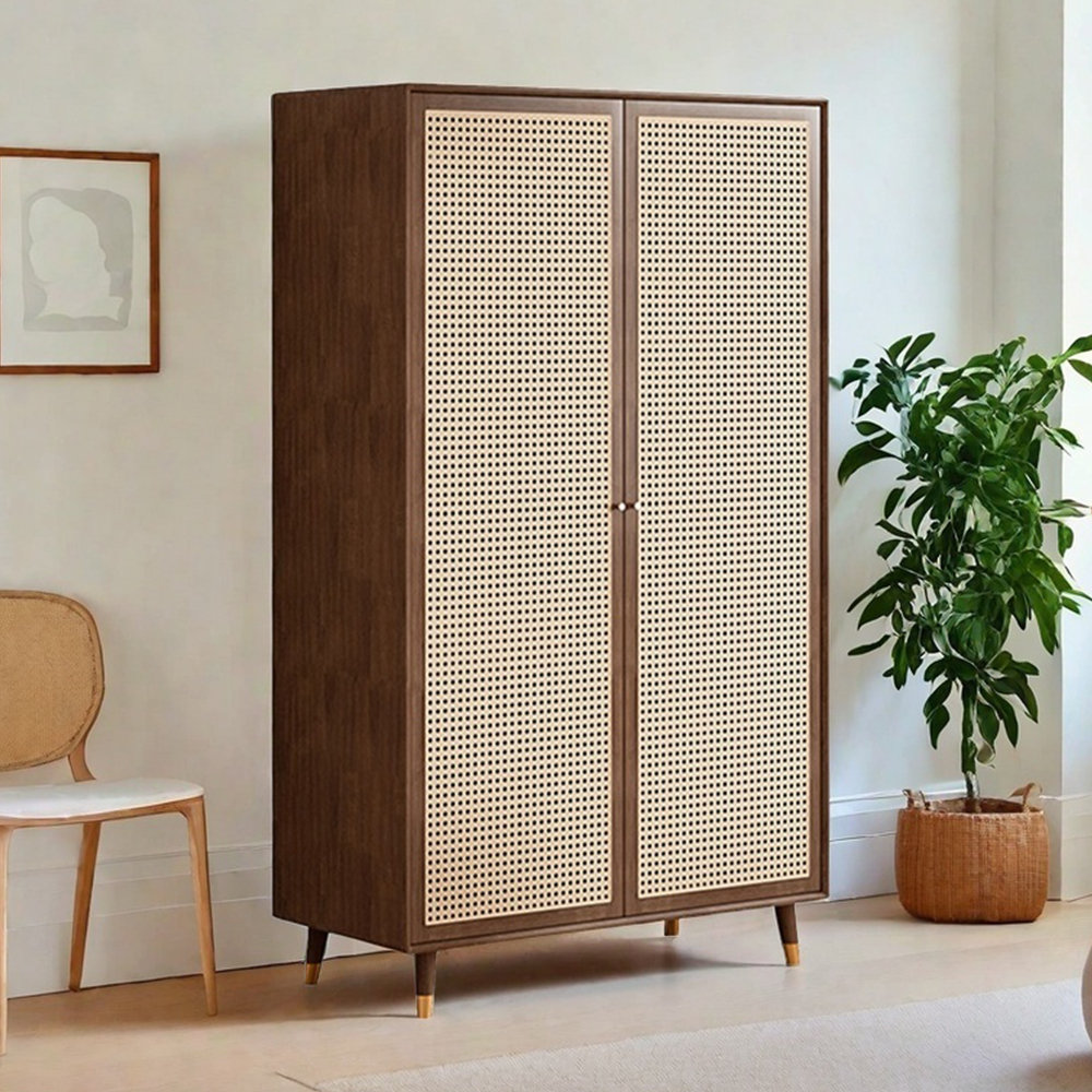 Parttlion European style simple retro bedroom wardrobe - Wayfair Canada