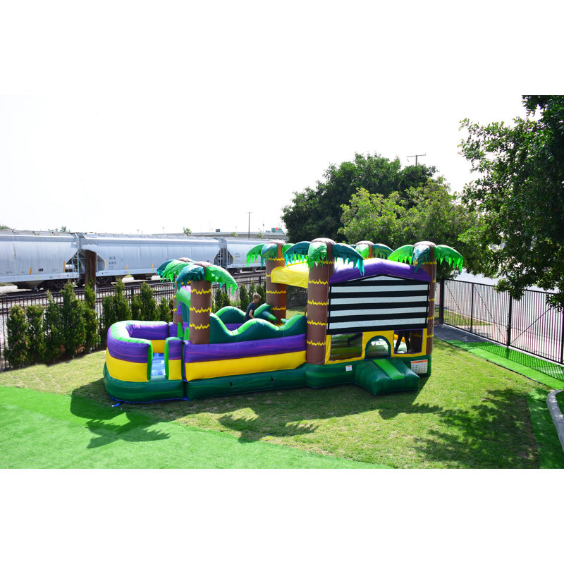 JumpOrange Commercial Grade Bounce House Obstacle Course (with Blower ...