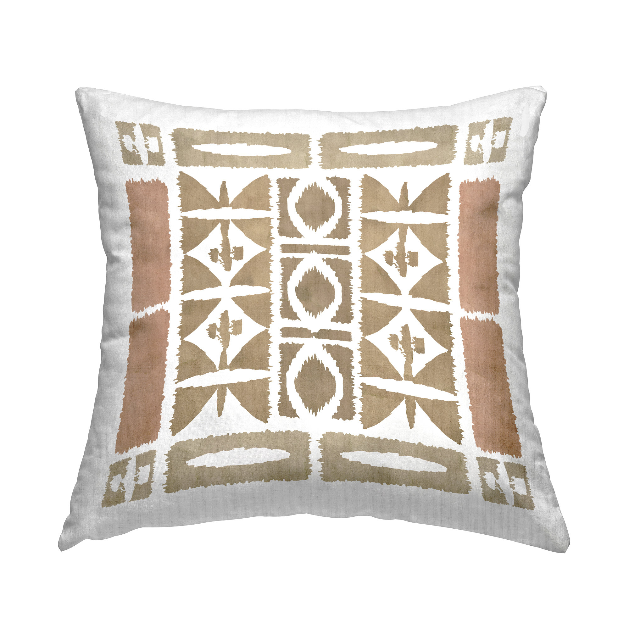 Stupell Industries Earthy Linear Symmetrical Shapes Printed Throw ...