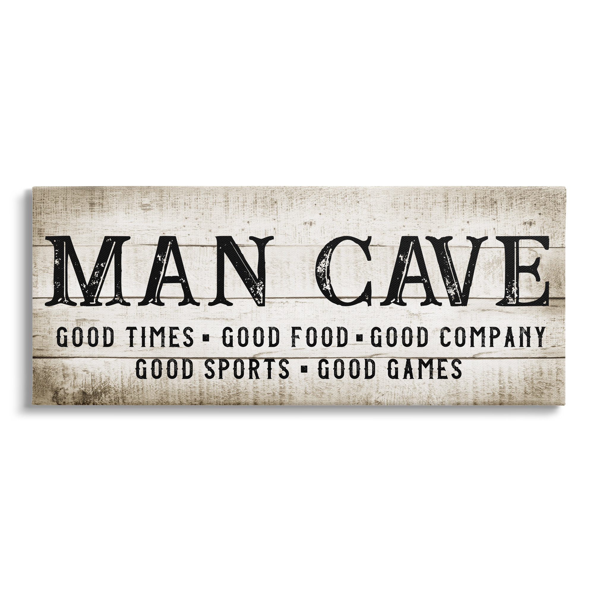 Stupell Industries Man Cave Rustic Grain Pattern Sign by CAD Designs ...