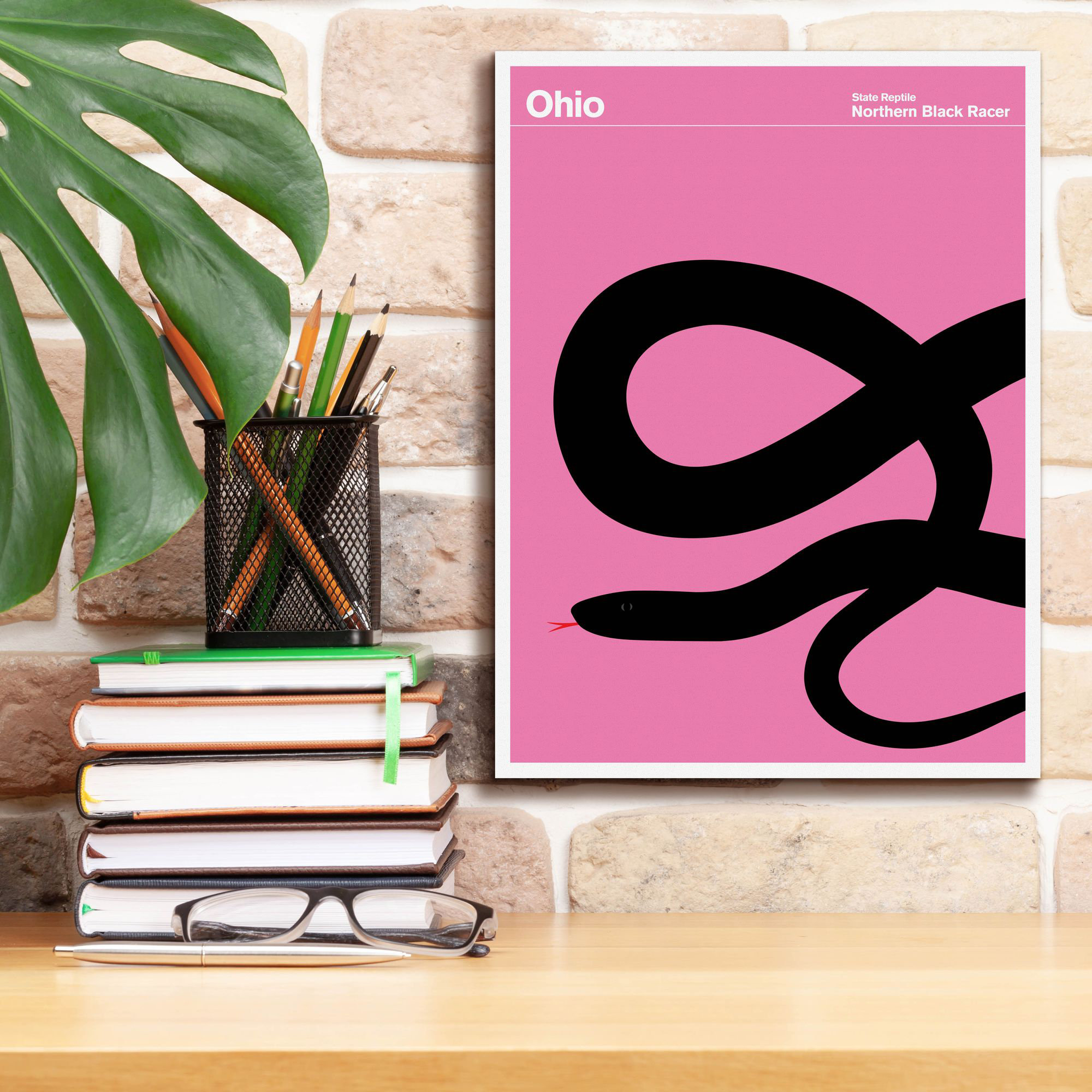 Red Barrel Studio® State Posters OH On Canvas by Print Collection Print ...