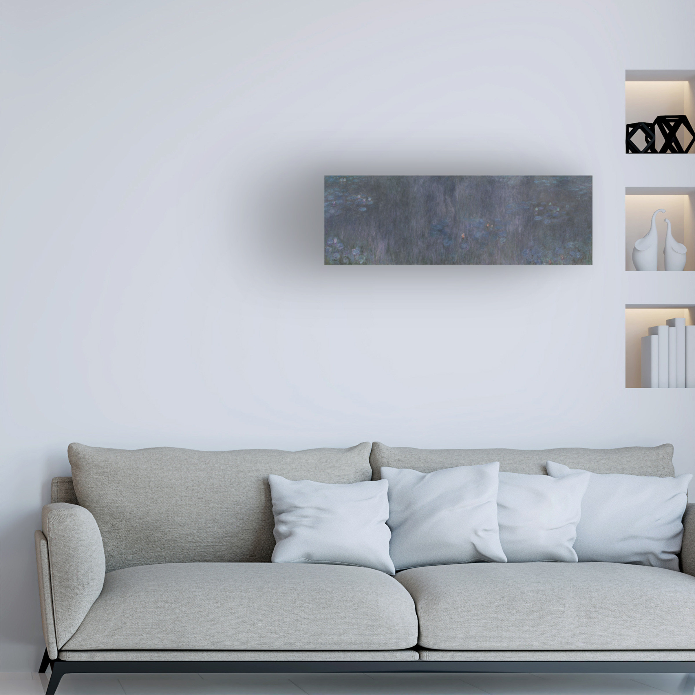 Winston Porter The Water Lilies Tree Reflections 1 On Canvas by Claude ...