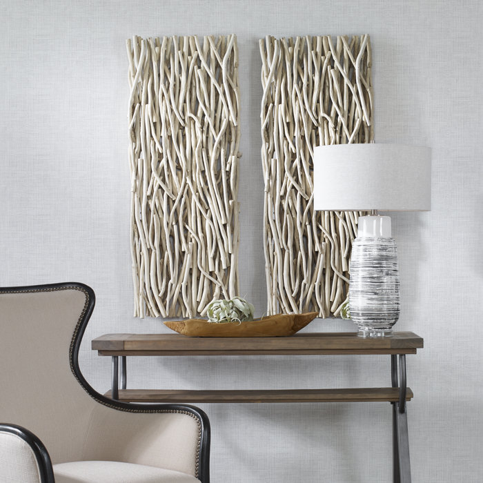 Uttermost Solid Wood Abstract Wall Decor & Reviews | Wayfair