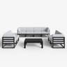 Latitude Run® 9 - Piece Outdoor Modular Sectional Set with Coffee Table ...