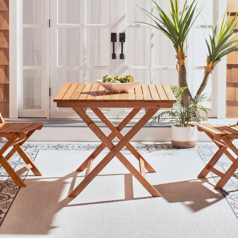 Highland Dunes Updegraff Folding Wooden Dining Table | Wayfair
