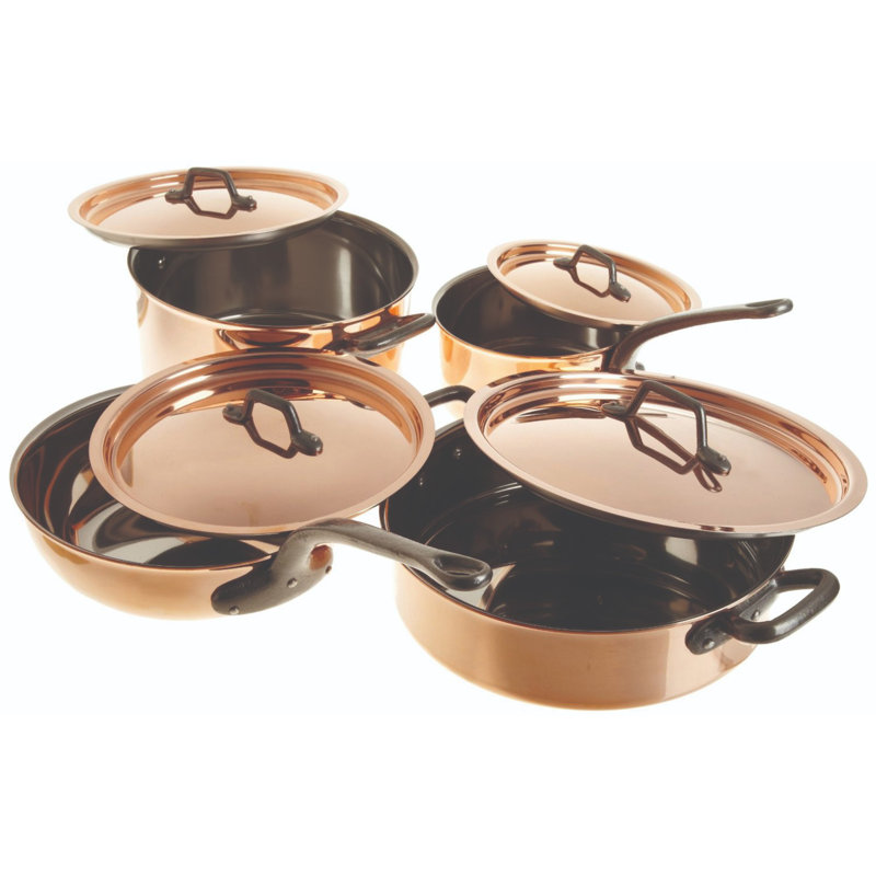 Matfer Bourgeat 8 Piece Copper Cookware Set | Wayfair