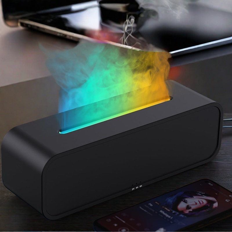 Symple Stuff Dynamic Fire Flame Sound Pickup Aromatherapy Diffuser ...